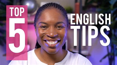 do these 5 things today and speak english better speak english with