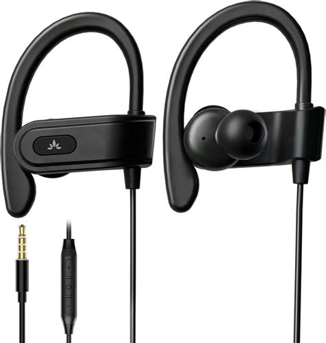 Avantree E171 Sports Earbuds Wired With Microphone Sweatproof Wrap