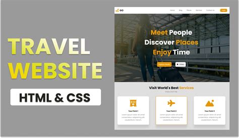 How To Create A Travel Website Using HTML And CSS Build Website For
