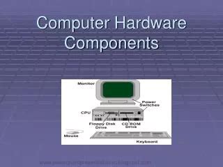 PPT Computer Hardware Components PowerPoint Presentation Free Download ID
