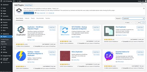 how to move a website using wordpress duplicator plugin