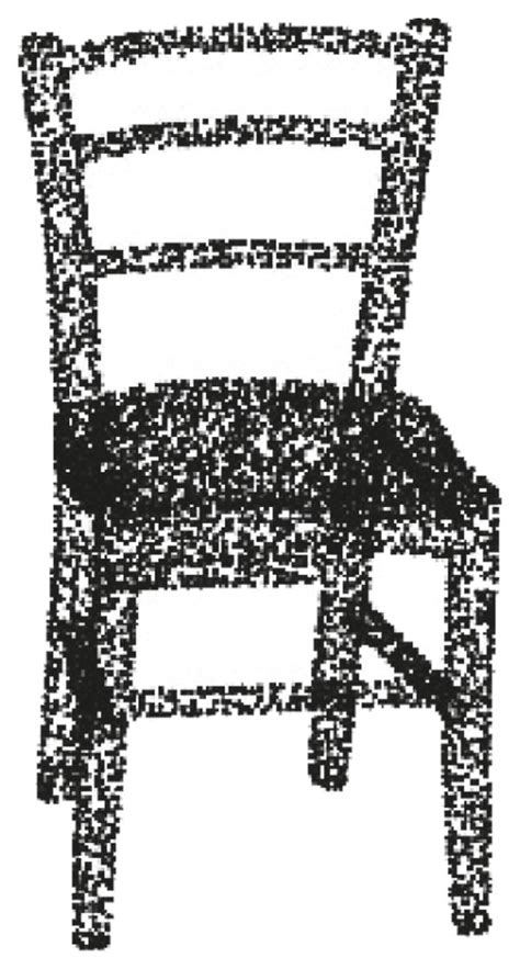 chair simplification results a chair b grid sampling c