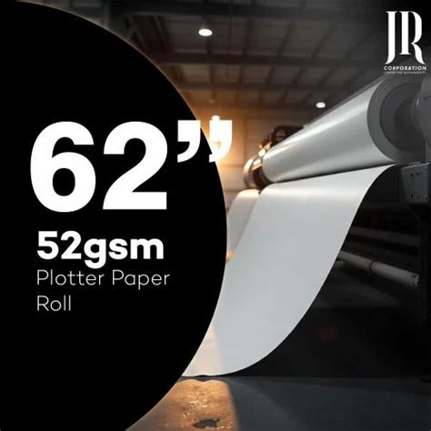 52 Gsm 62 Width 150 Mtr Garment Cad Cam Plotter Paper Roll At ₹ 1299