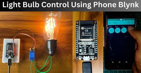 light bulb control using iot esp32 iot control project