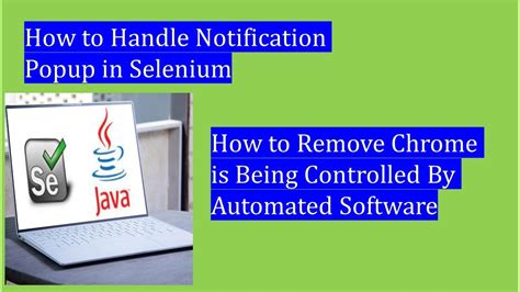 how to remove chrome is being controlled by automated software handle