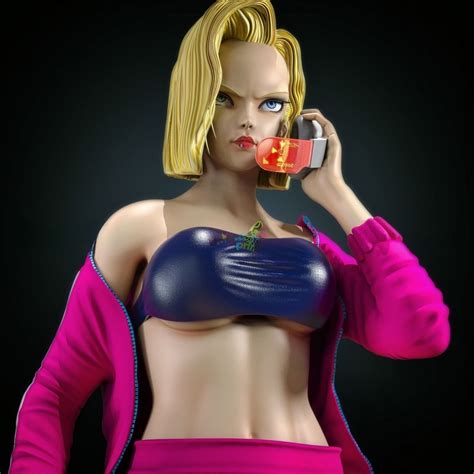 1488 Android 18 Dragon Ball Z Stl 3d Print Files My Stl 1488 Android 18 Dragon Ball Z Stl 3d Print Files My Stl