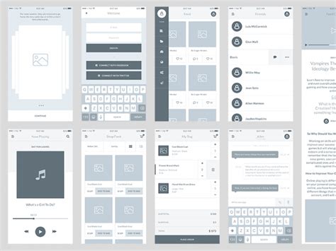 Field Wireframe Sample Free Sketch Resource Sketch Elements