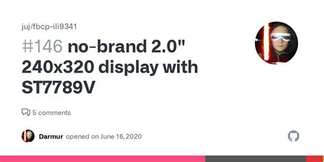 no brand 2 0 240x320 display with st7789v · issue 146 · juj fbcp