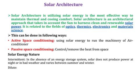 Solar Architecture New Ppt Pptx