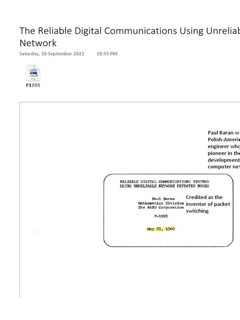 The Reliable Digital Communications Using Unreliable Network Download Free Pdf Internet