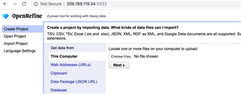 Running Openrefine In The Clear On Digital Ocean Ousefulinfo The Blog