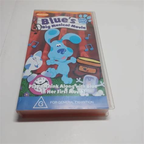 Blues Clues Vhs Blues Big Musical Movie 2002 Pal Video Nickelodeon