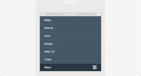 20 Responsive Menu Tutorials With Free Scripts Idevie