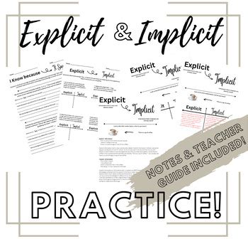 Explicit Implicit Practice Notes By Adventures In Teaching Middle Babe