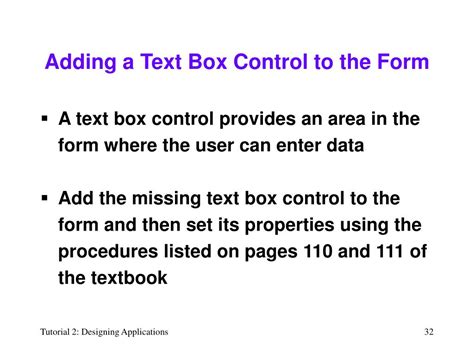 Ppt Tutorial 2 Designing Applications Powerpoint Presentation Free