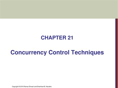 Ppt Concurrency Control Techniques Overview Two Phase Locking Protocols Powerpoint