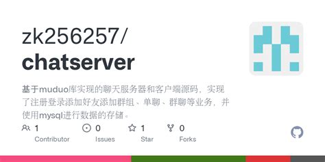 Github Zk Chatserver Muduo Mysql