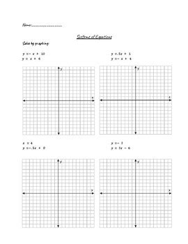 Systems Of Equations Graphing Elimination And Substitution By David DiMola
