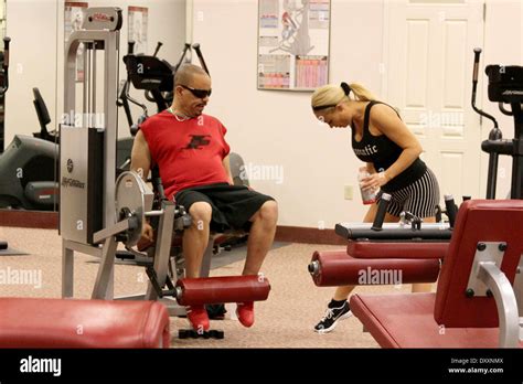 Ice T And His Wife Coco Seen Working Out At The Gym Las Vegas Nevada