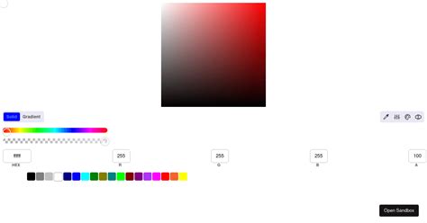 React Colorpicker Gradient Forked Codesandbox