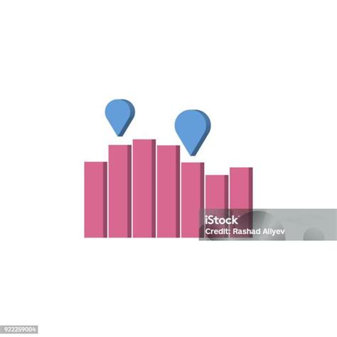 3 차원 가로 막대형 차트 아이콘입니다 컬러 차트와 모바일 개념 및 웹 응용 프로그램에 대 한 다이어그램의 요소입니다 웹사이트 디자인 및 개발 응용 프로그램 개발에 대 한