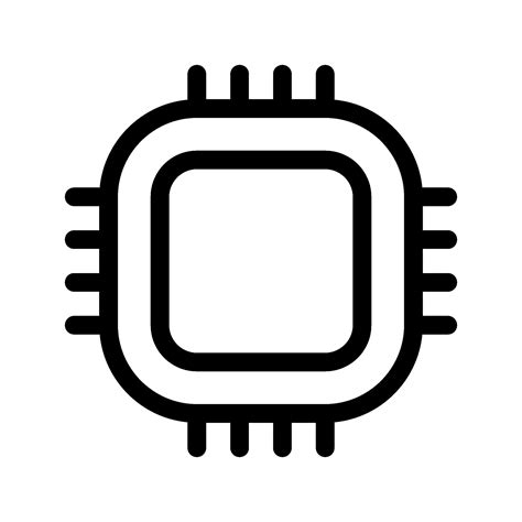 Cpu Icon Vector Symbol Design Illustration Vector Art At Vecteezy