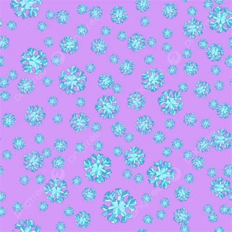 Snowflakes Seamless Pattern Snowflake Background Retro Cartoon New