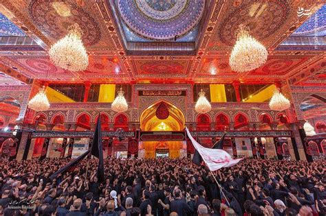 مشرق نیوز تصویر زیبا از دسته های عزاداری در حرم امام حسینع