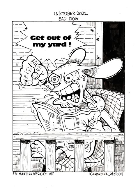 Inktober 2022 Bad Dog By Wondertina On Deviantart