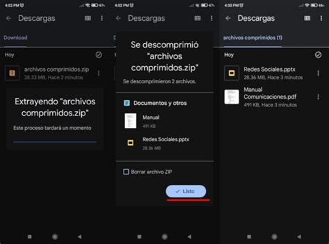 Cómo abrir un archivo ZIP en Android gratis