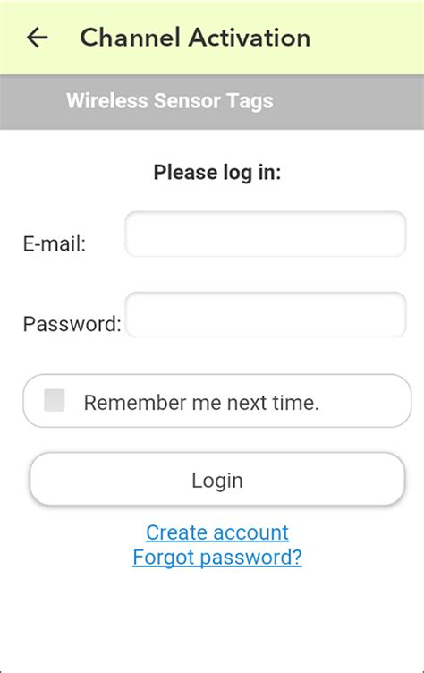 Wireless Tag Android Web Interface User Manual