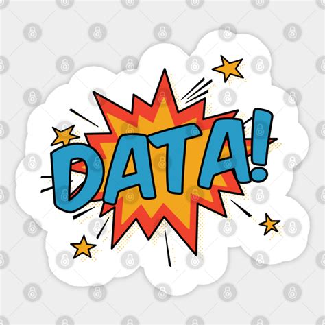 Data Data Sticker Teepublic