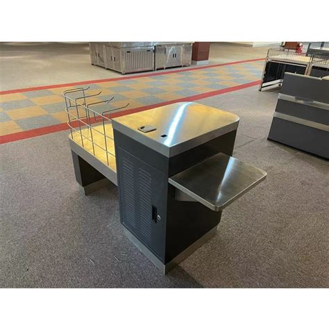 Durable Material Dimension Design Supermarket Cashier Checkout Counter China Checkout Desk And