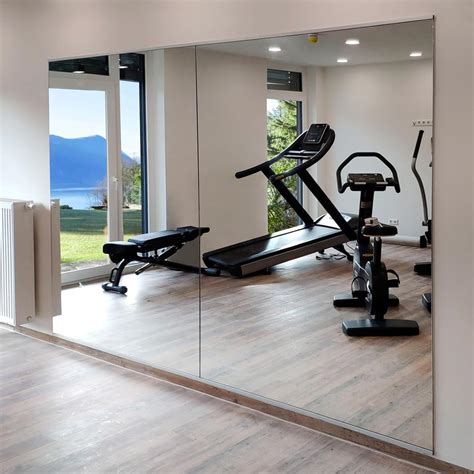 Jambalay Large Home Gym Mirrors 2pcs 48x24 Glass Workout Mirros Hd