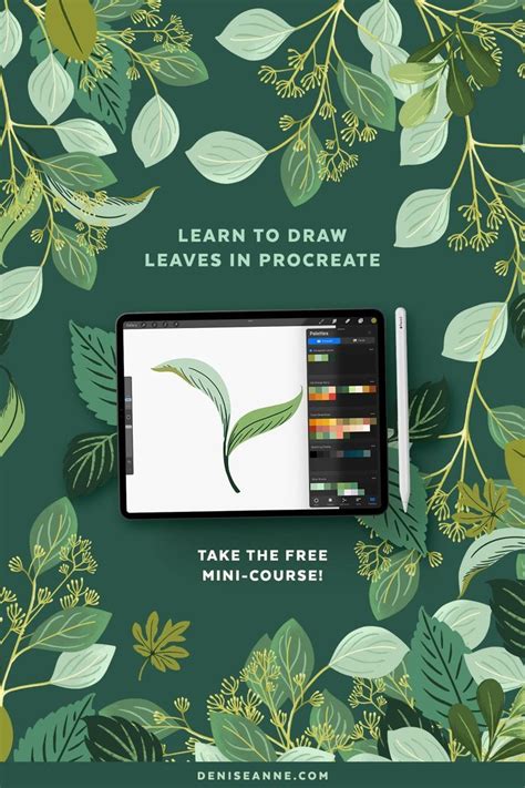 Illustrating Leaves In Procreate Procreate Ipad Tutorials Procreate Ipad Art Illustrator