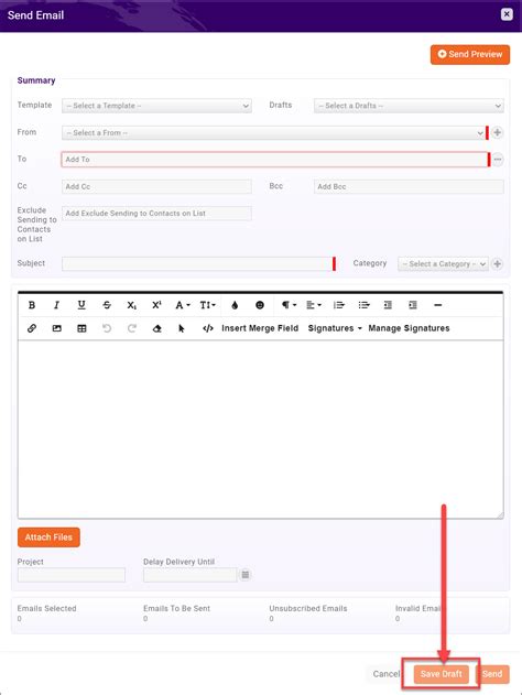 Email Drafts Growthzone