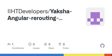 Github Iihtdevelopers Yaksha Angular Rerouting Template