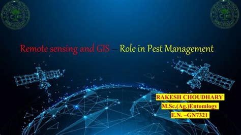 Remote Sensing And Gis Role In Pest Managment Pptx