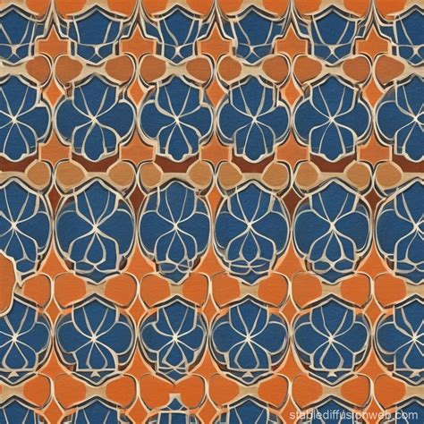 Moroccan Geometric Pattern Stable Diffusion Online