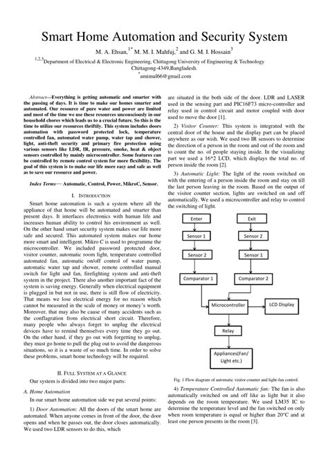 pdf smart home automation and security system