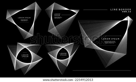Modern Abstract Lines Border Design Template Stock Vector Royalty Free 2254912013 Shutterstock