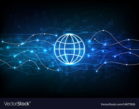 Background Abstract Technology Communication Data Vector Image
