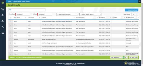 St 298 Emails List Screen Emailreport Workterra Jira