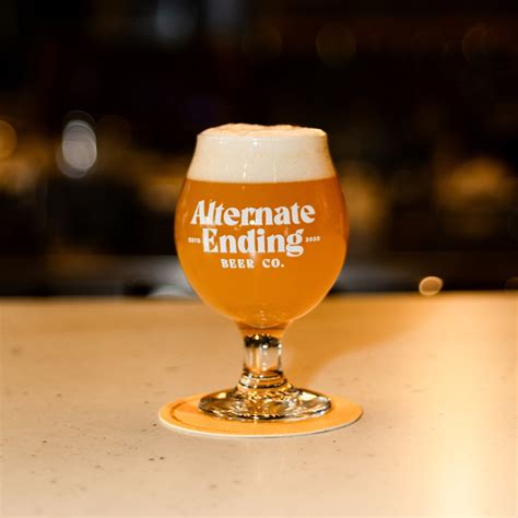 Alternate Ending Beer Co Tulip Beer Glass