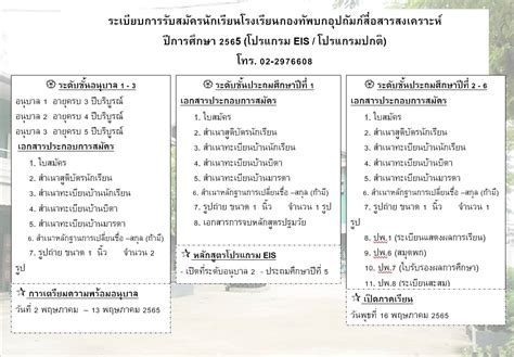 ประกาศ 🎤 โรงเรียน กองทัพบกอุปถัมภ์สื่อสารสงเคราะห์