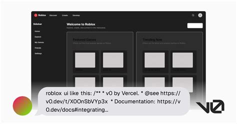 Roblox Ui Like This V0 By Vercel See V0devtx0onsbvyp3x Documentation