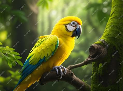 Premium Ai Image Acuteroseringedparakeet Generative Ai