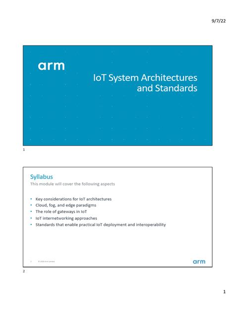 02 Iot System Architecture And Standards Pdf Internet Of Things Computer Network