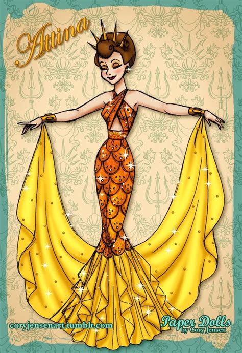 Attina Disneys The Little Mermaid Disney Drawings Disney Art