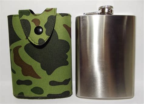 ᐉ Фляга армійська Ukc F4 58 з нержавіючої сталі та чохлом на пояс 240 мл Хакі 3 1 F4 58